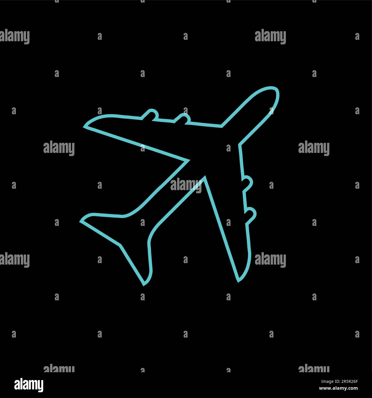 Plane icon vector solid hi-res stock photography and images - Alamy