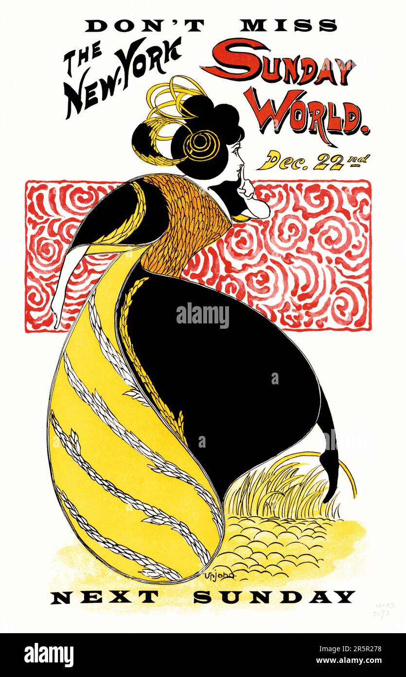 The New York Sunday World (Dec. 22nd 1895) by Frank King Vintage ...