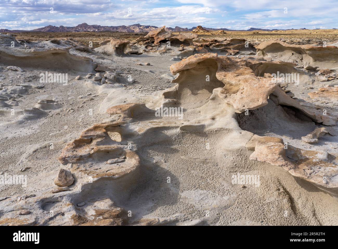 Fragile eroded rock formation in the Ferron Sandstone of the Eroded ...
