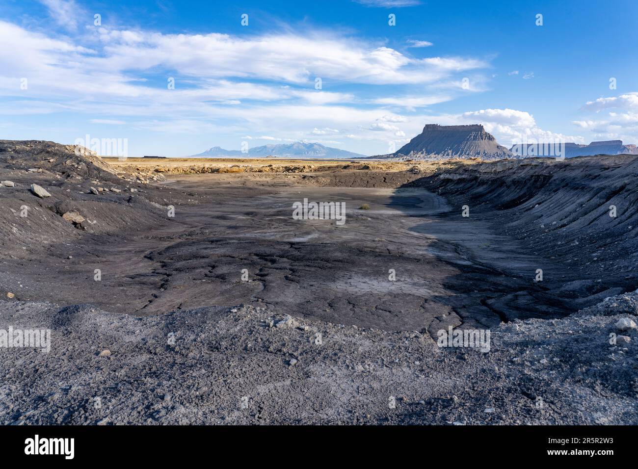 An abandoned coal mine near Coal Mine Creek near Factory Butte ...