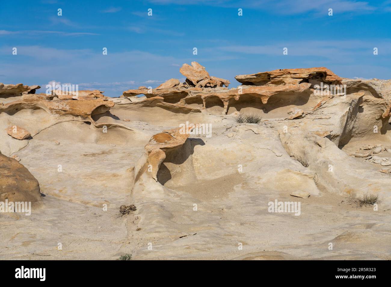 Fragile eroded rock formation in the Ferron Sandstone of the Eroded ...