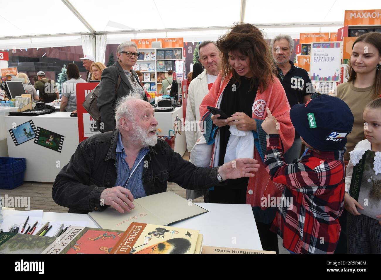 Moscow. Animation director Yury Norshtein at the 9th annual Red Square ...