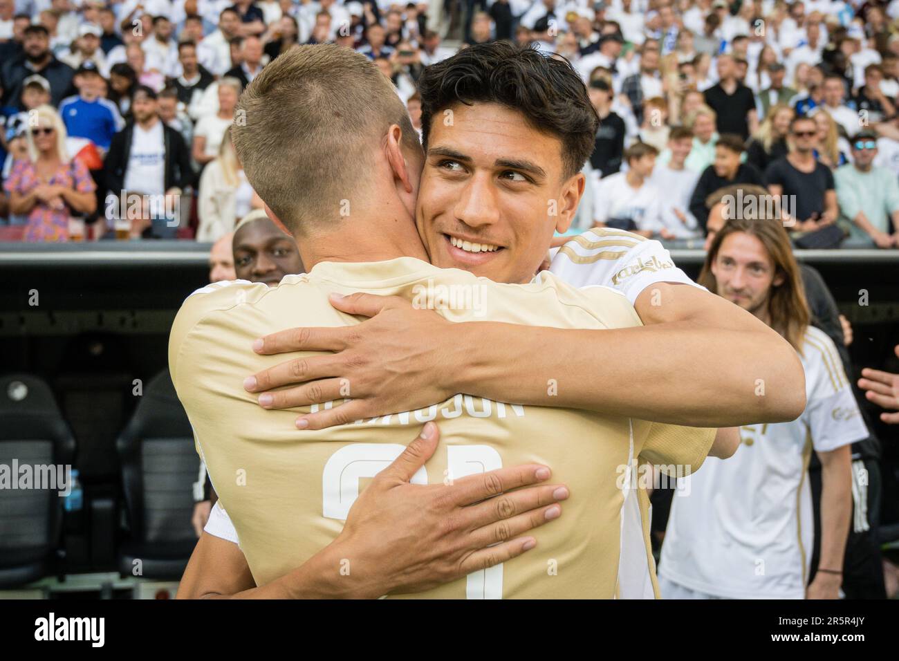 Copenhagen, Denmark. 04th June, 2023. Marko Stamenic and goalkeeper ...