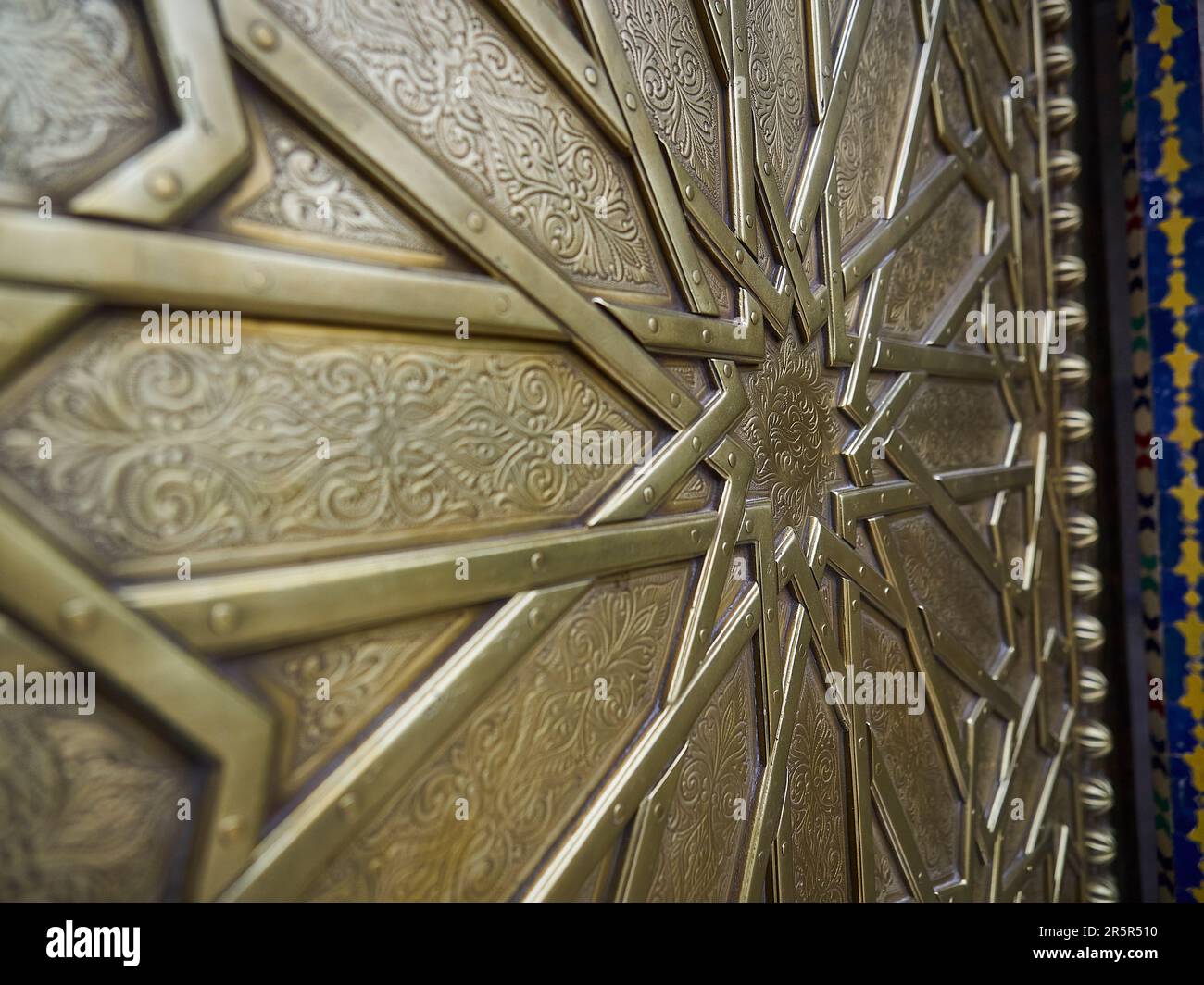 close up of the ornamental pattern in arabian style design of the ...