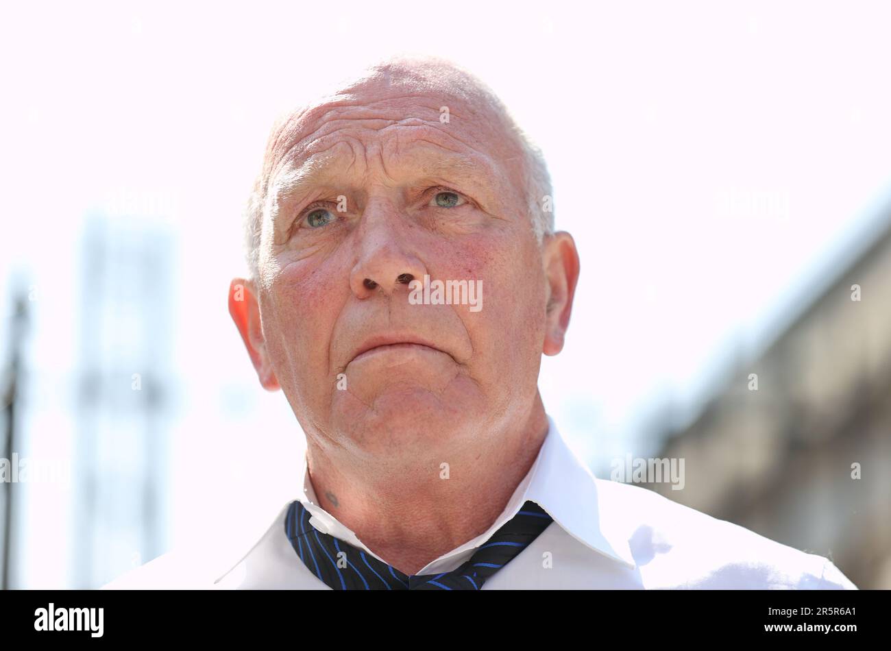Kincora abuse victim Gary Hoy outside the High Court in Belfast. The ...
