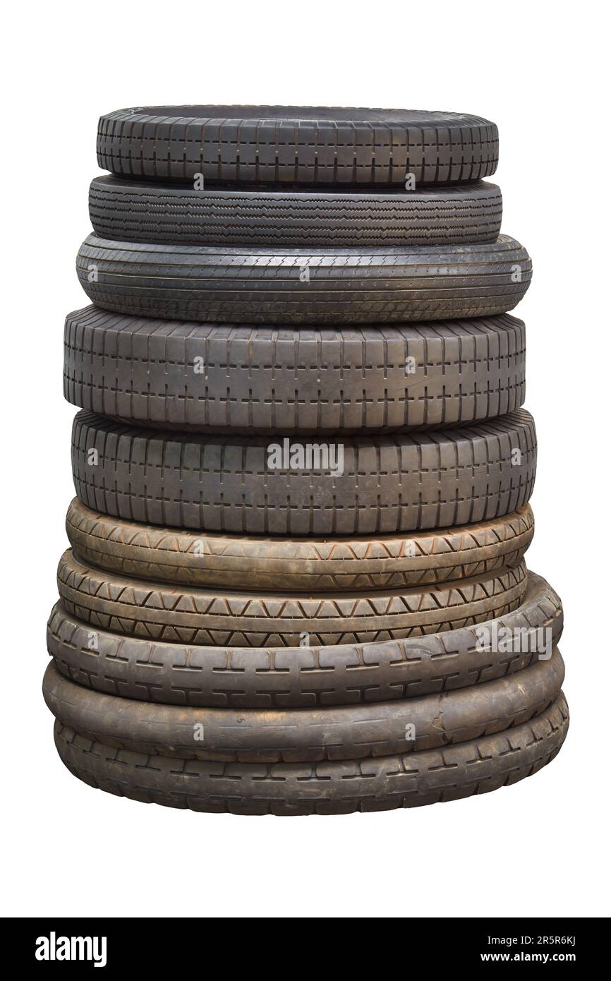 Junkyard tires Cut Out Stock Images & Pictures - Alamy