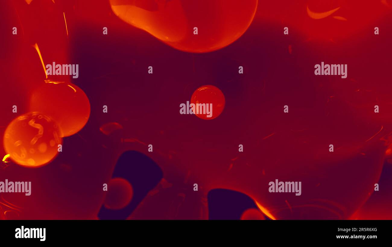 lava lamp glossy red smooth bland meta objects float - abstract 3D ...