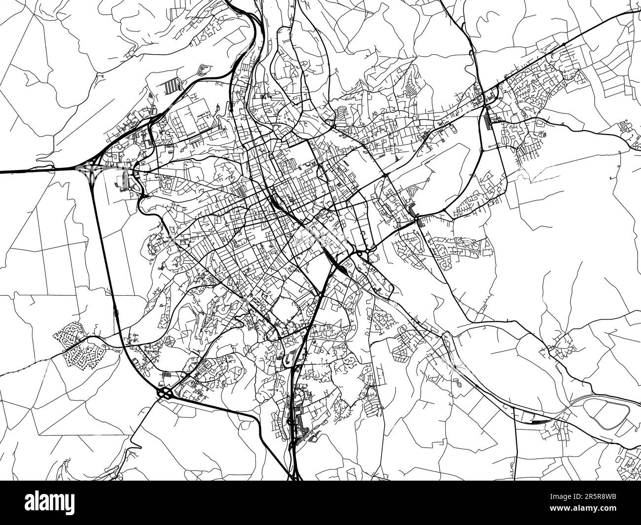Nancy map Cut Out Stock Images & Pictures - Alamy