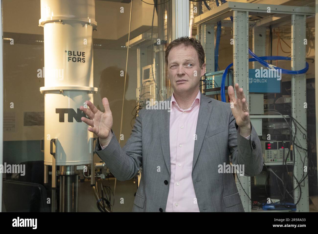 TNO Semicon CEO Rogier Verberk pictured during a visit to TNO, part of ...