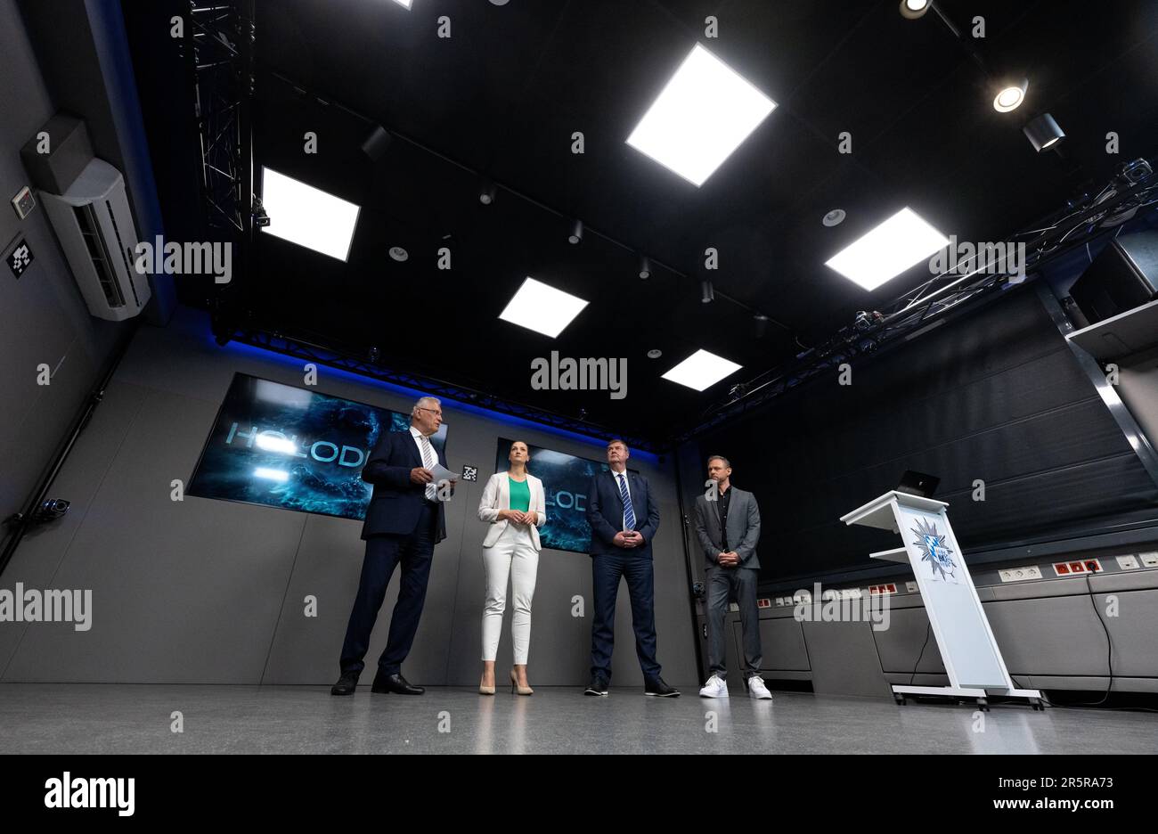 05 June 2023, Bavaria, Munich: Joachim Herrmann (l-r, CSU), Bavarian ...