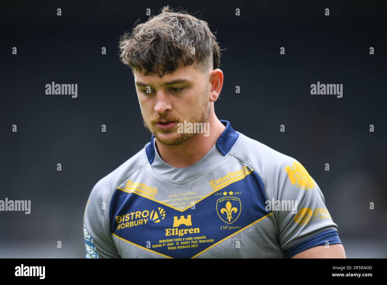 Newcastle, England - 4th June 2023 - Wakefield Trinity's Jordy Crowther ...