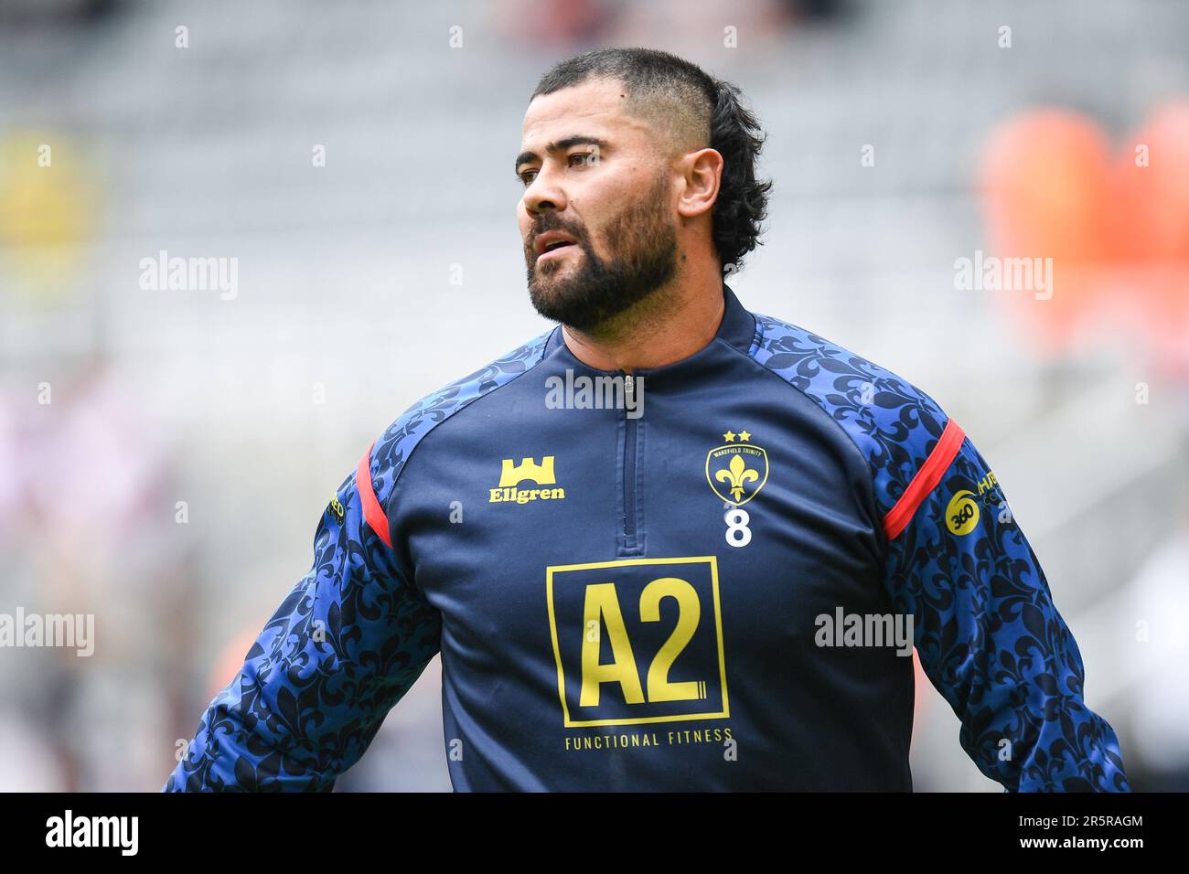 Newcastle, England - 4th June 2023 - Wakefield Trinity's David Fifita ...