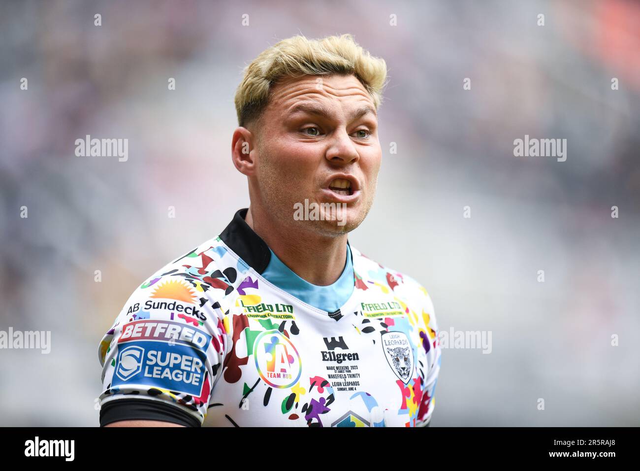 Newcastle, England - 4th June 2023 - Lachlan Lam of Leigh Leopards ...