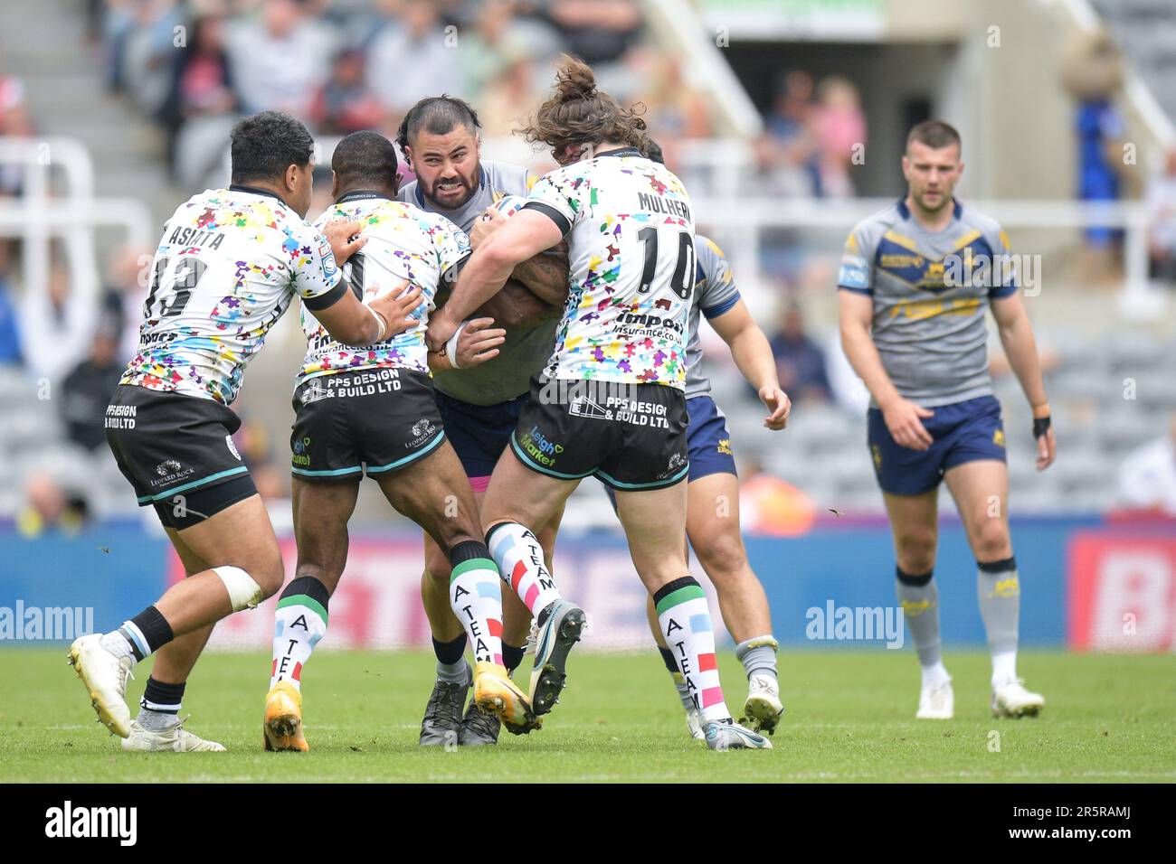Newcastle, England - 4th June 2023 - Wakefield Trinity's David Fifita ...