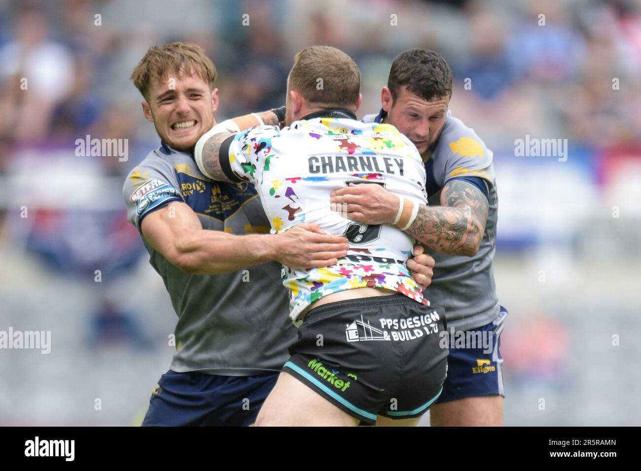 Newcastle, England - 4th June 2023 - Wakefield Trinity's Jack Croft and ...