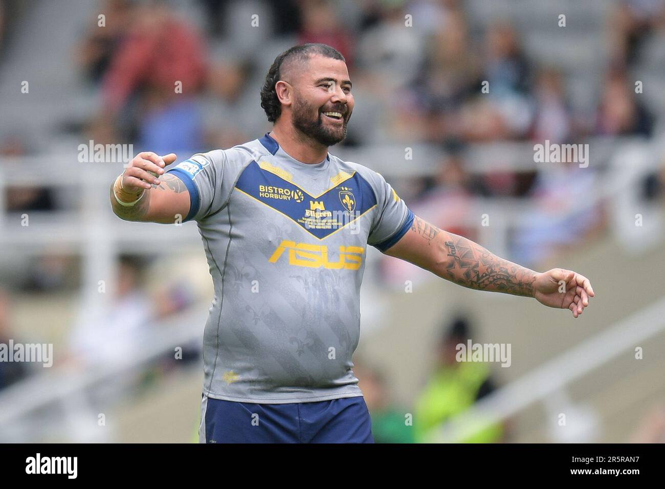 Newcastle, England - 4th June 2023 - Wakefield Trinity's David Fifita ...