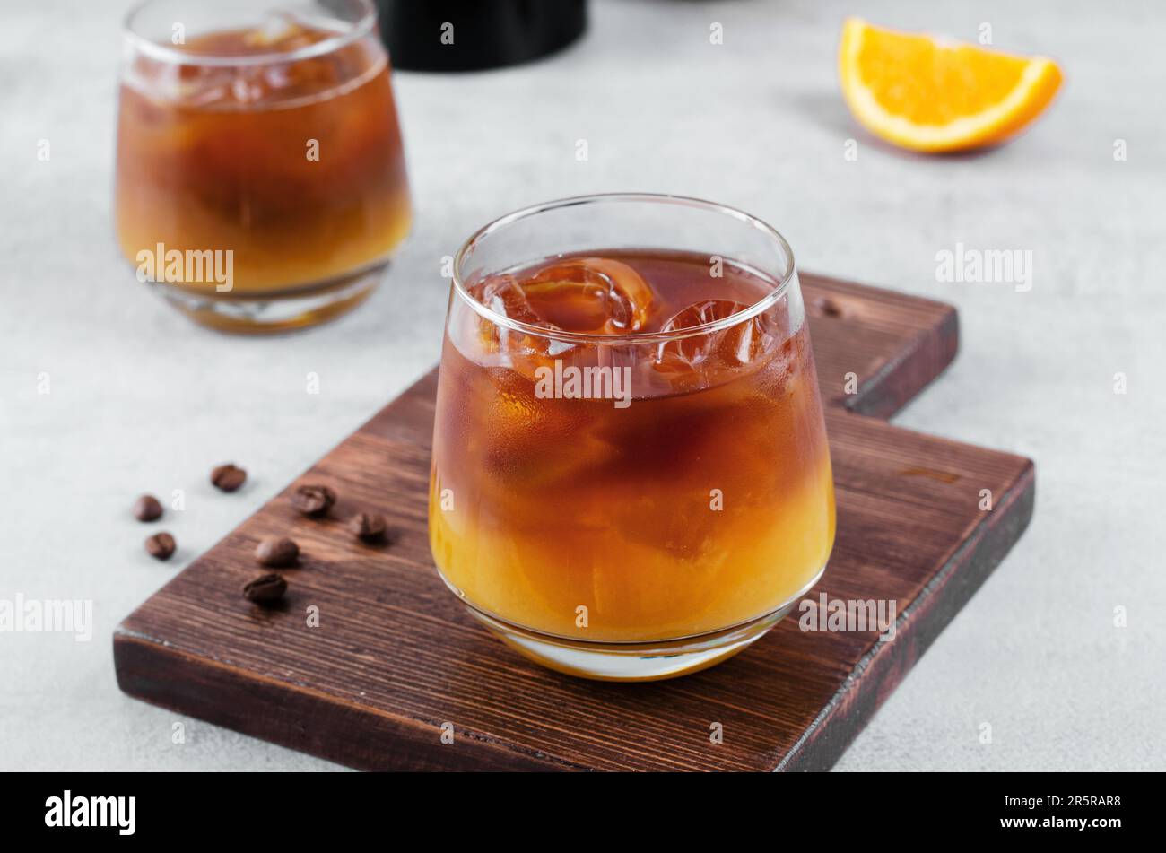 Bumble Coffee, Coffee with Orange Juice with Ice, Refreshing Drink on ...