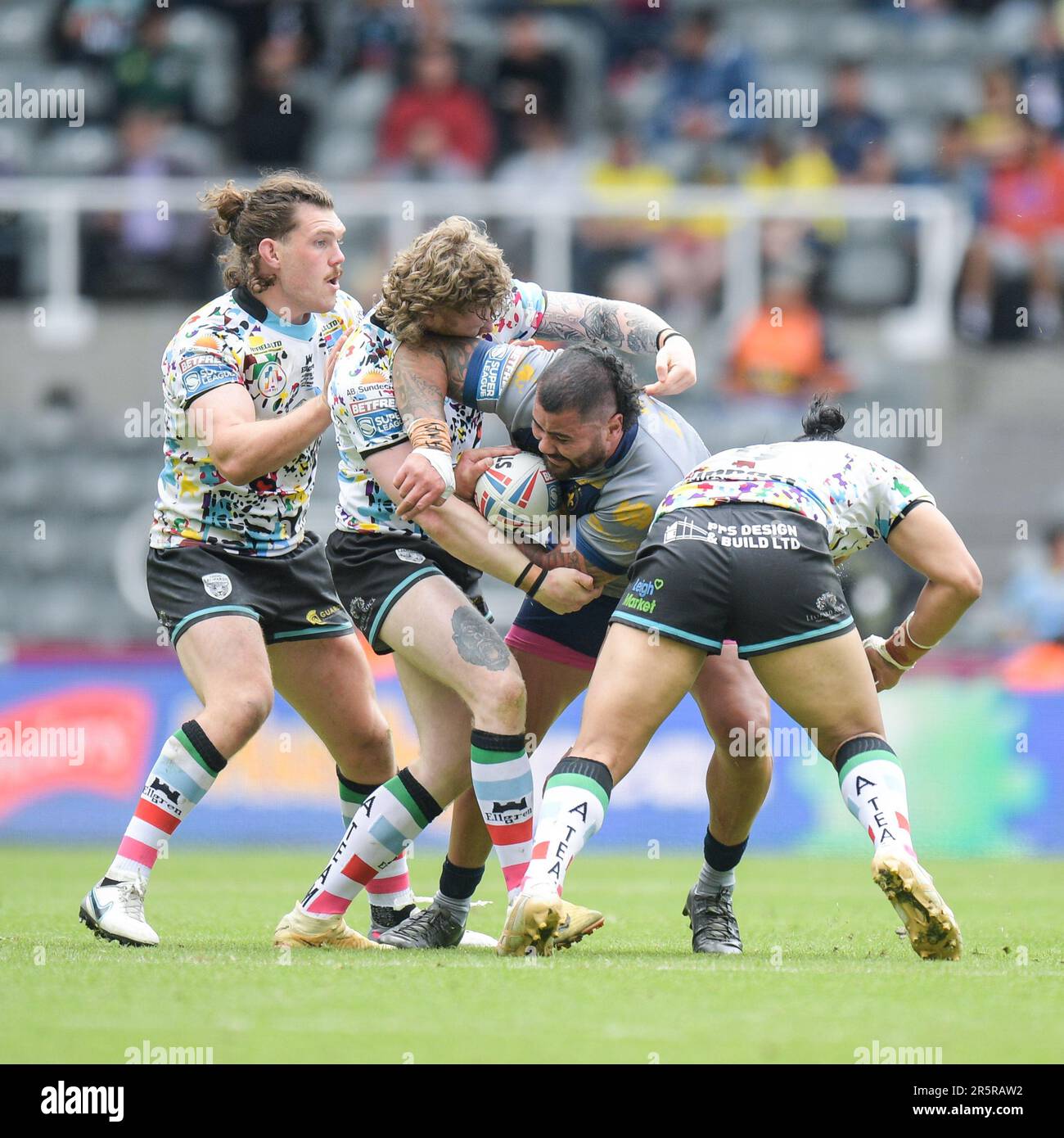 Newcastle, England - 4th June 2023 - Wakefield Trinity's David Fifita ...