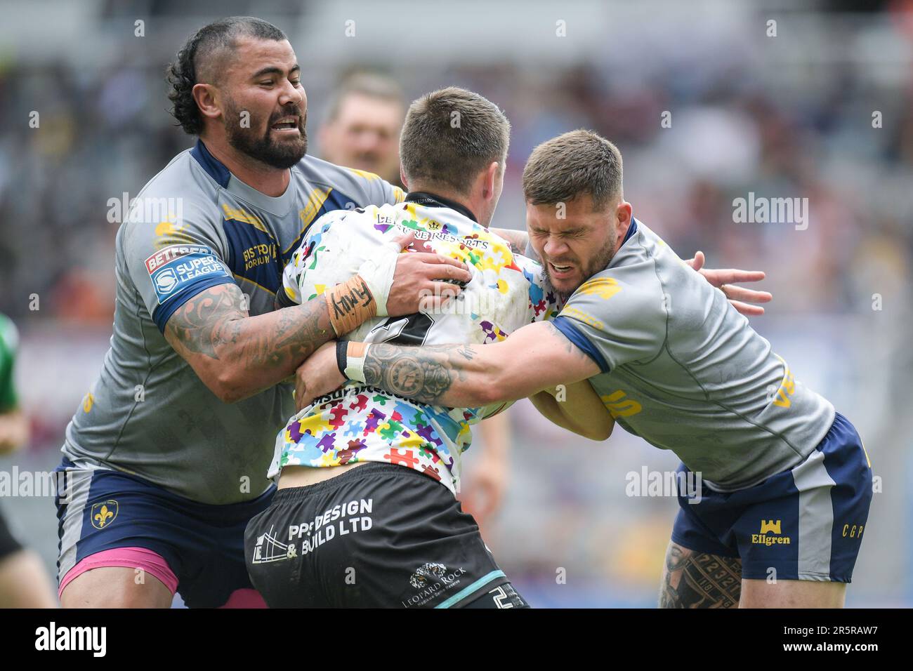 Newcastle, England - 4th June 2023 - Tom Briscoe of Leigh Leopards ...
