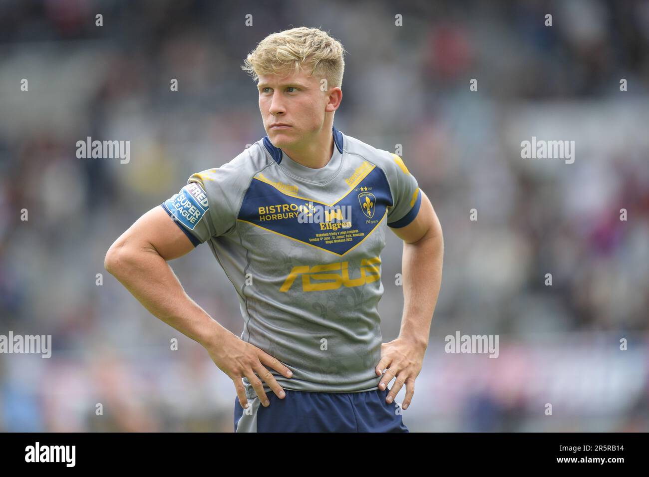 Newcastle, England - 4th June 2023 - Wakefield Trinity's Harry Bowes ...