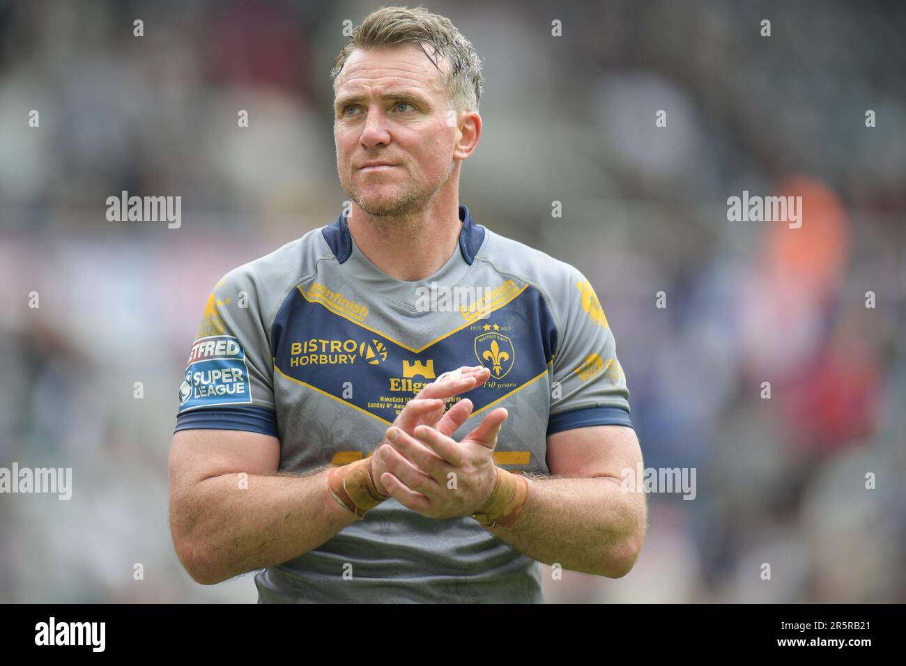 Newcastle, England - 4th June 2023 - Wakefield Trinity's Matty Ashurst ...