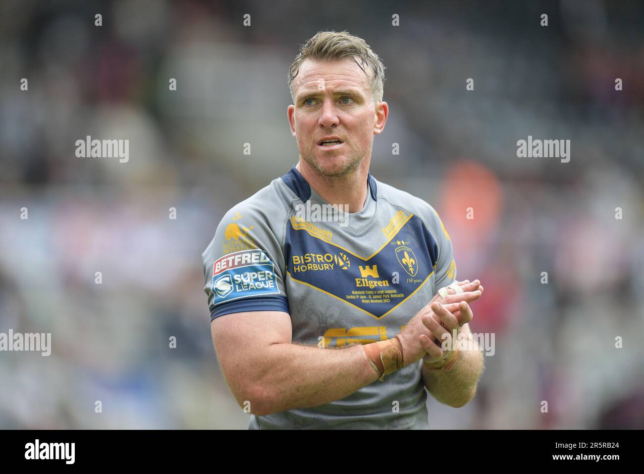 Newcastle, England - 4th June 2023 - Wakefield Trinity's Matty Ashurst ...