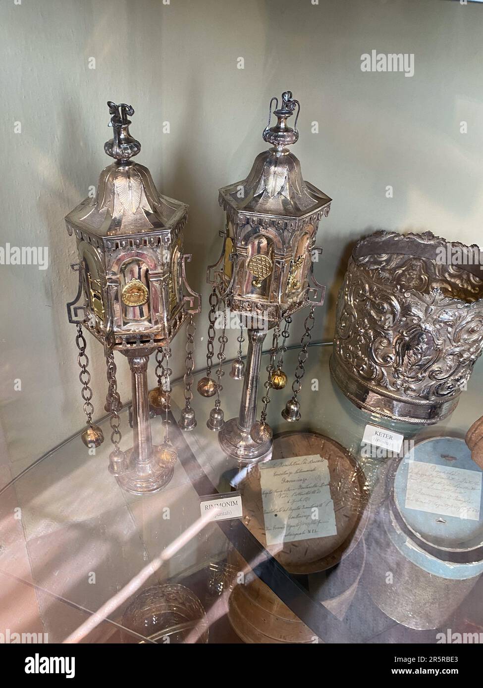 Soragna, Italy - May 2023 items, symbols, object of the jewish ...