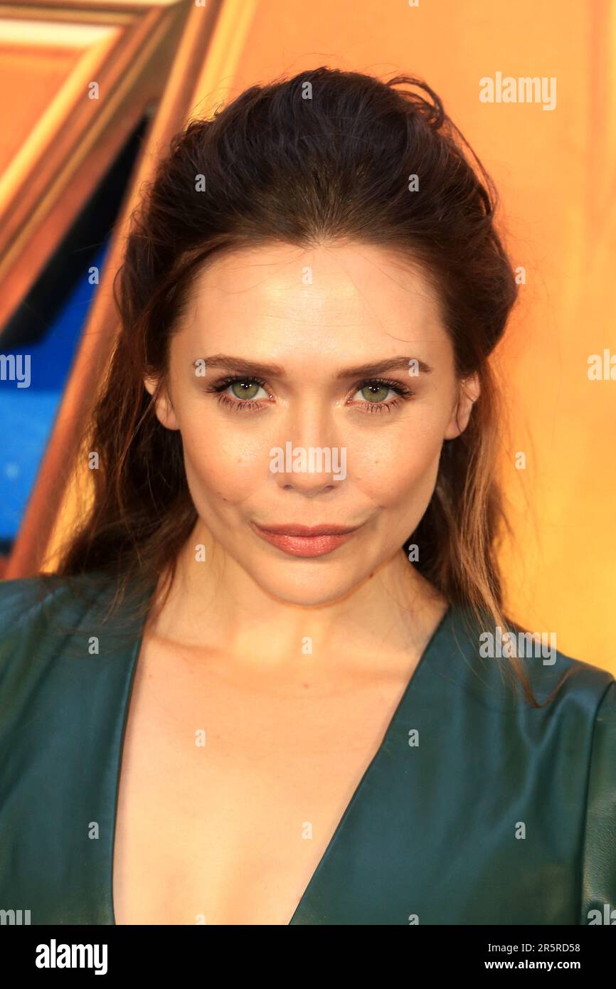 Elizabeth Olsen attends the "Avengers Infinity War" UK premiere at ...