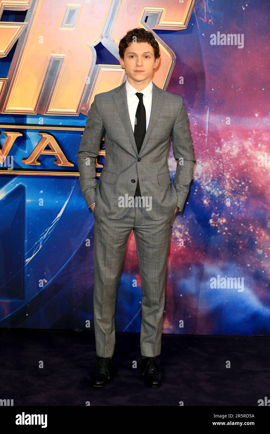 Tom Holland attends the "Avengers Infinity War" UK premiere at ...