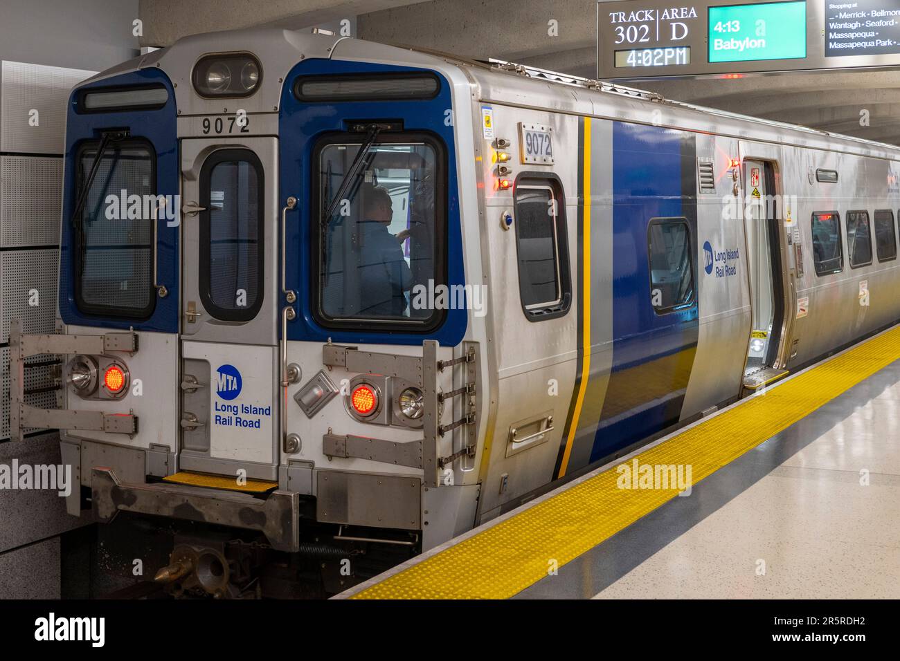 June 4, 2023, New York, New York, United States: Commuters board a ...