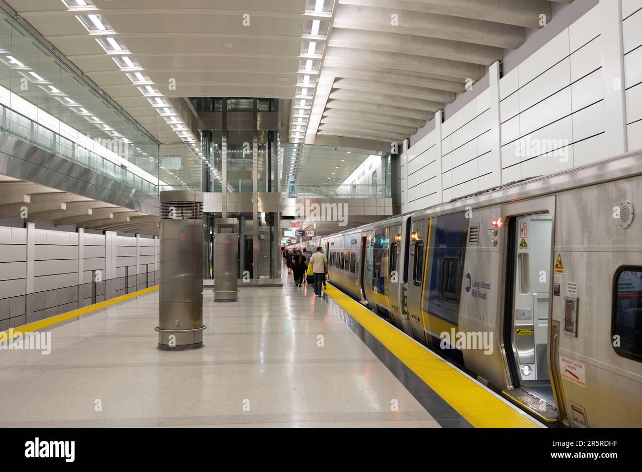 June 4, 2023, New York, New York, United States: Commuters board a ...