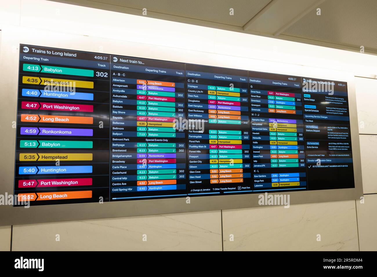 June 4, 2023, New York, New York, United States: An LIRR timetable ...