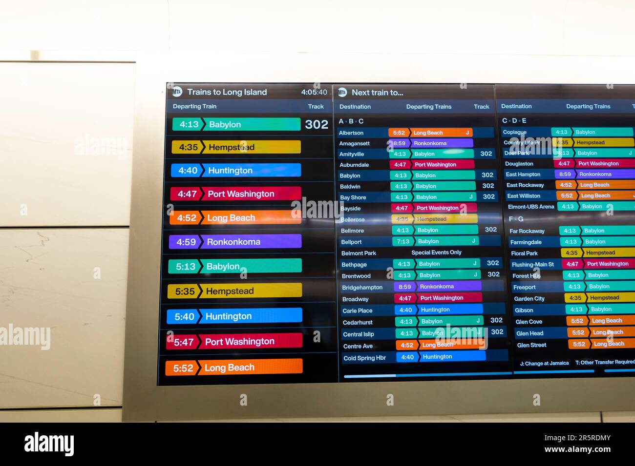 June 4, 2023, New York, New York, United States: An LIRR timetable ...