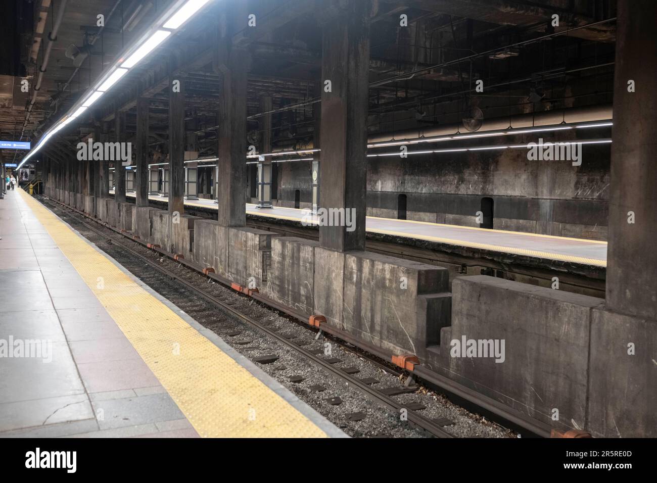 June 4, 2023, New York, New York, United States: The train platforms of ...