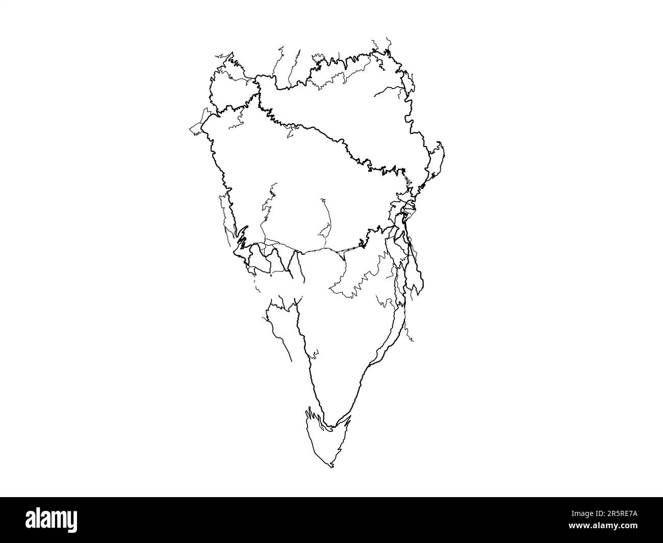 Vector road map of the city of La Palma in Spain on a white background ...