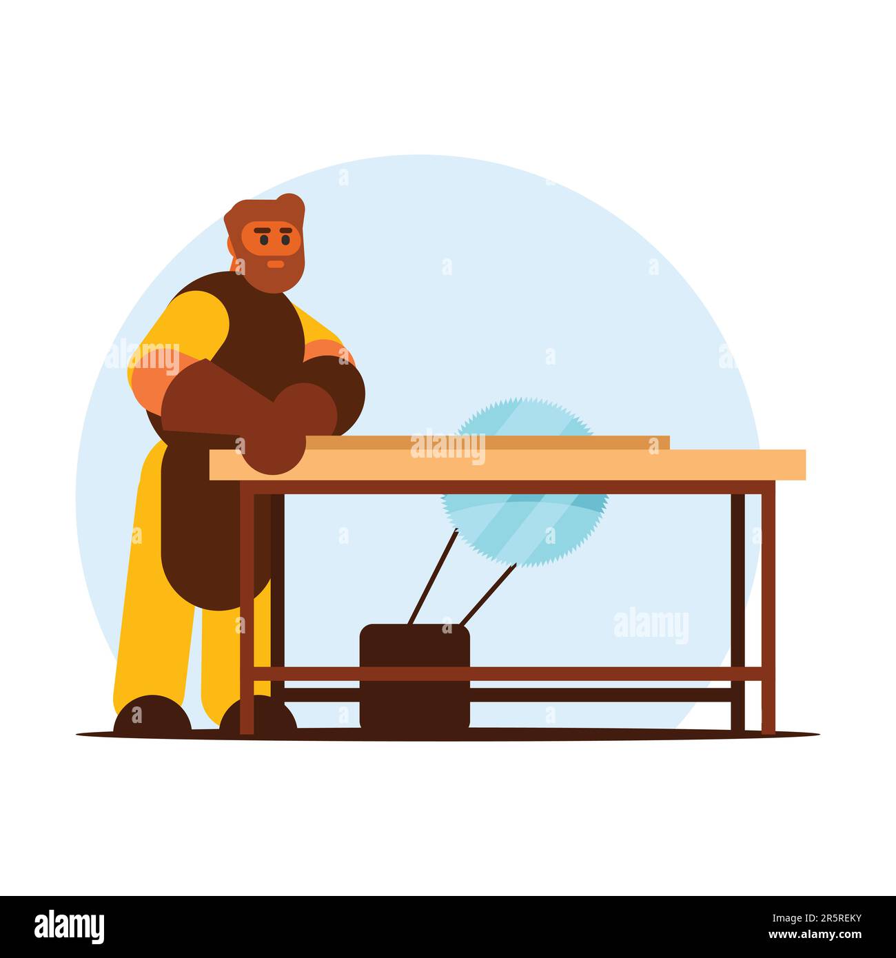 Worker in workshop Cut Out Stock Images & Pictures - Alamy