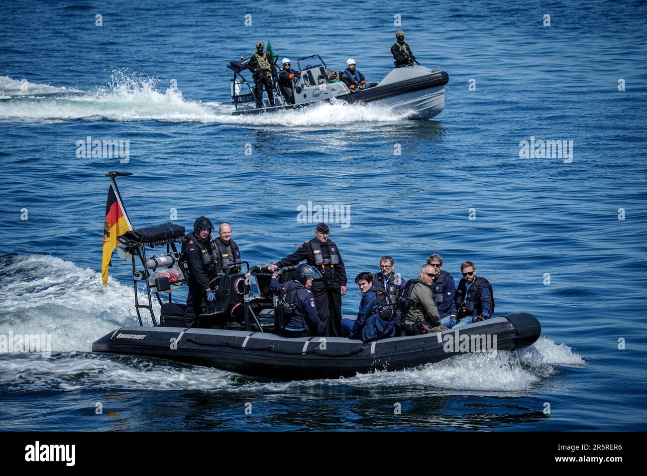 Rostock, Germany. 05th June, 2023. German Chancellor Olaf Scholz (SPD ...