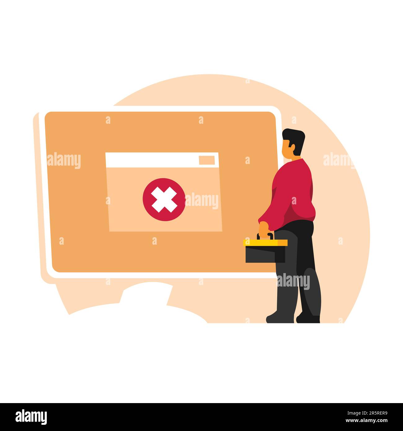 3d man engineer toolbox wrench hi-res stock photography and images - Alamy