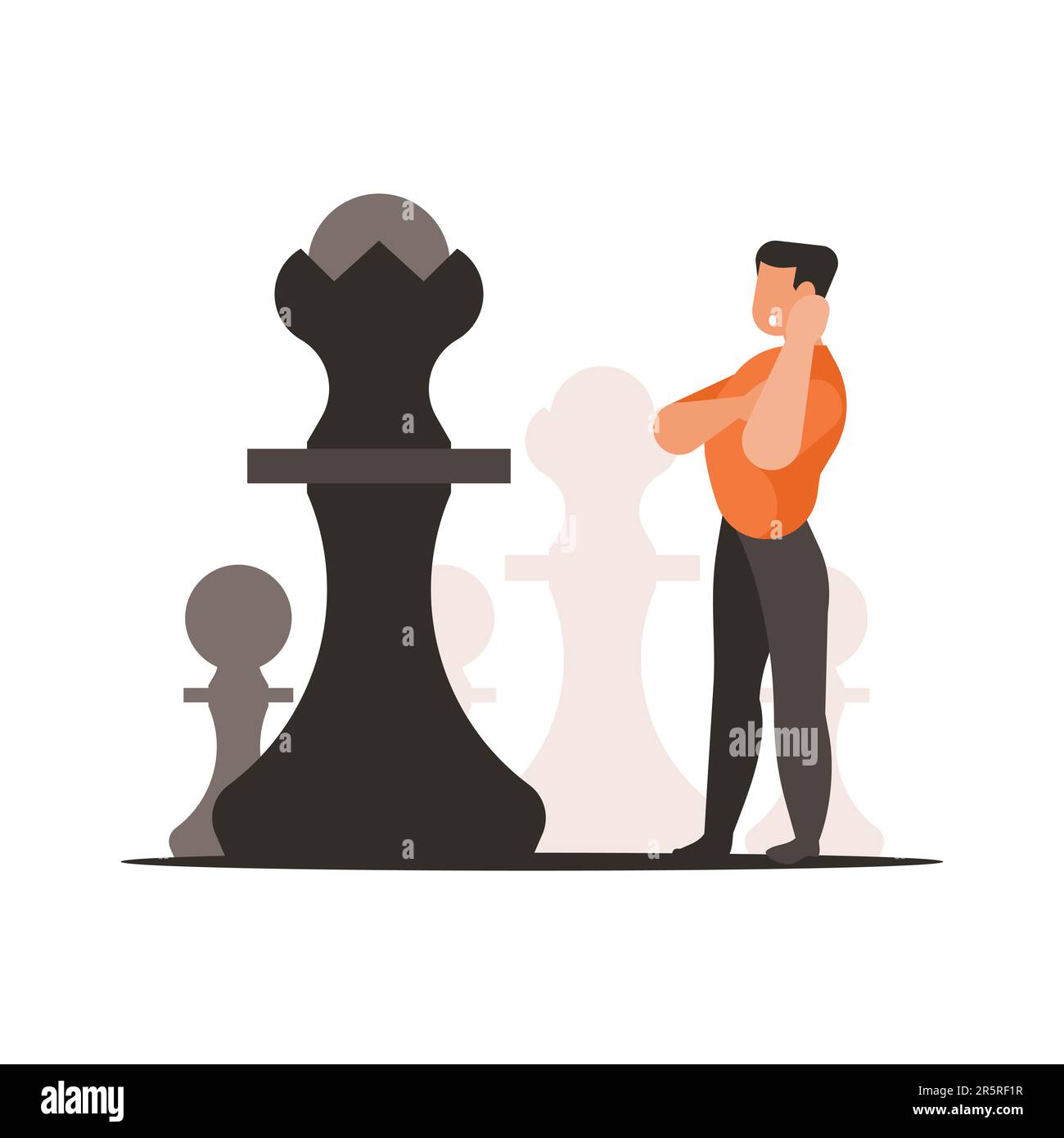 Chess player vector illustration Stock Vector Image & Art - Alamy