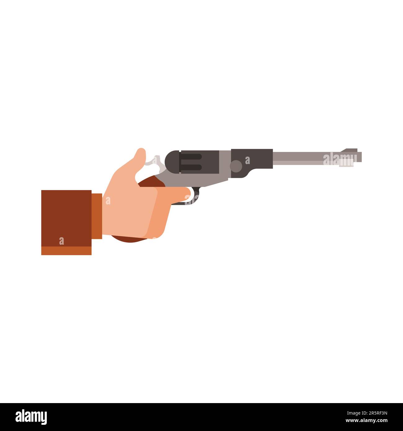 Pistol in hand icon image vector illustration Stock Vector Image & Art ...