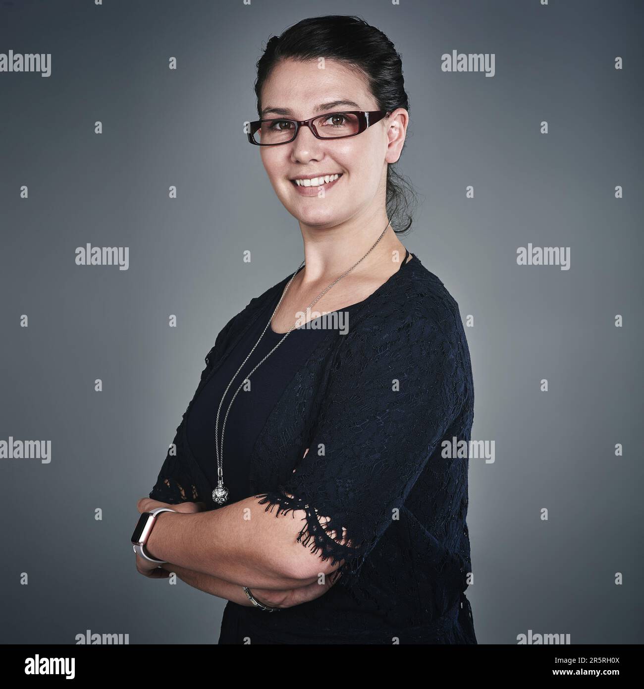 Hard work is the key to success. Studio portrait of a confident young ...