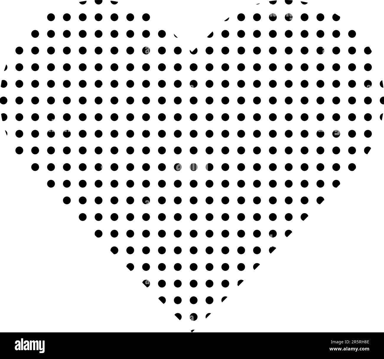 Trendy vector minimalist geometric basic dots heart element. Shape ...