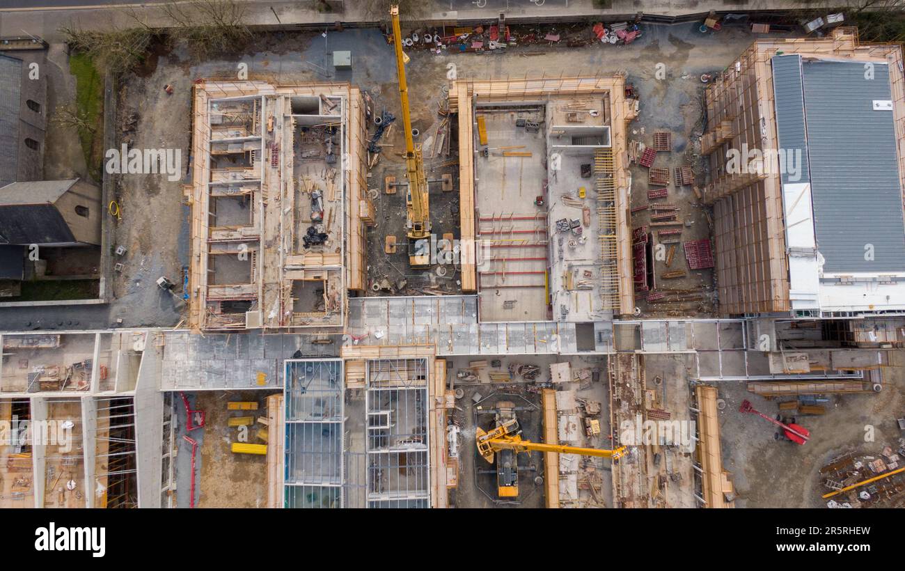 Limerick, Clare St., Ireland 05,March,2023 view of the new urban ...