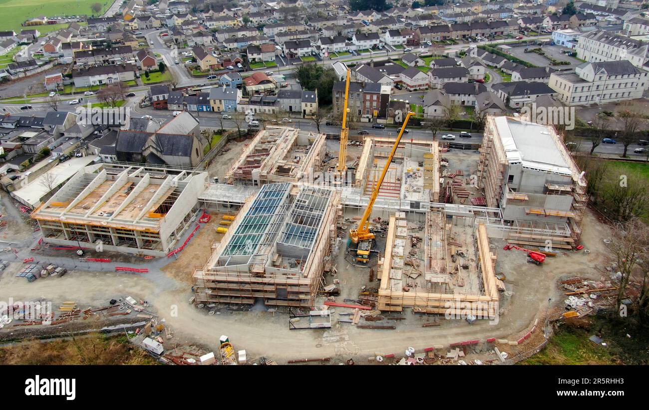 Limerick, Clare St., Ireland 05,March,2023 view of the new urban ...