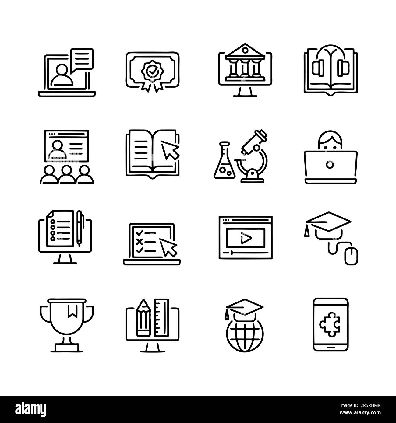 Internet learning mouse Stock Vector Images - Alamy