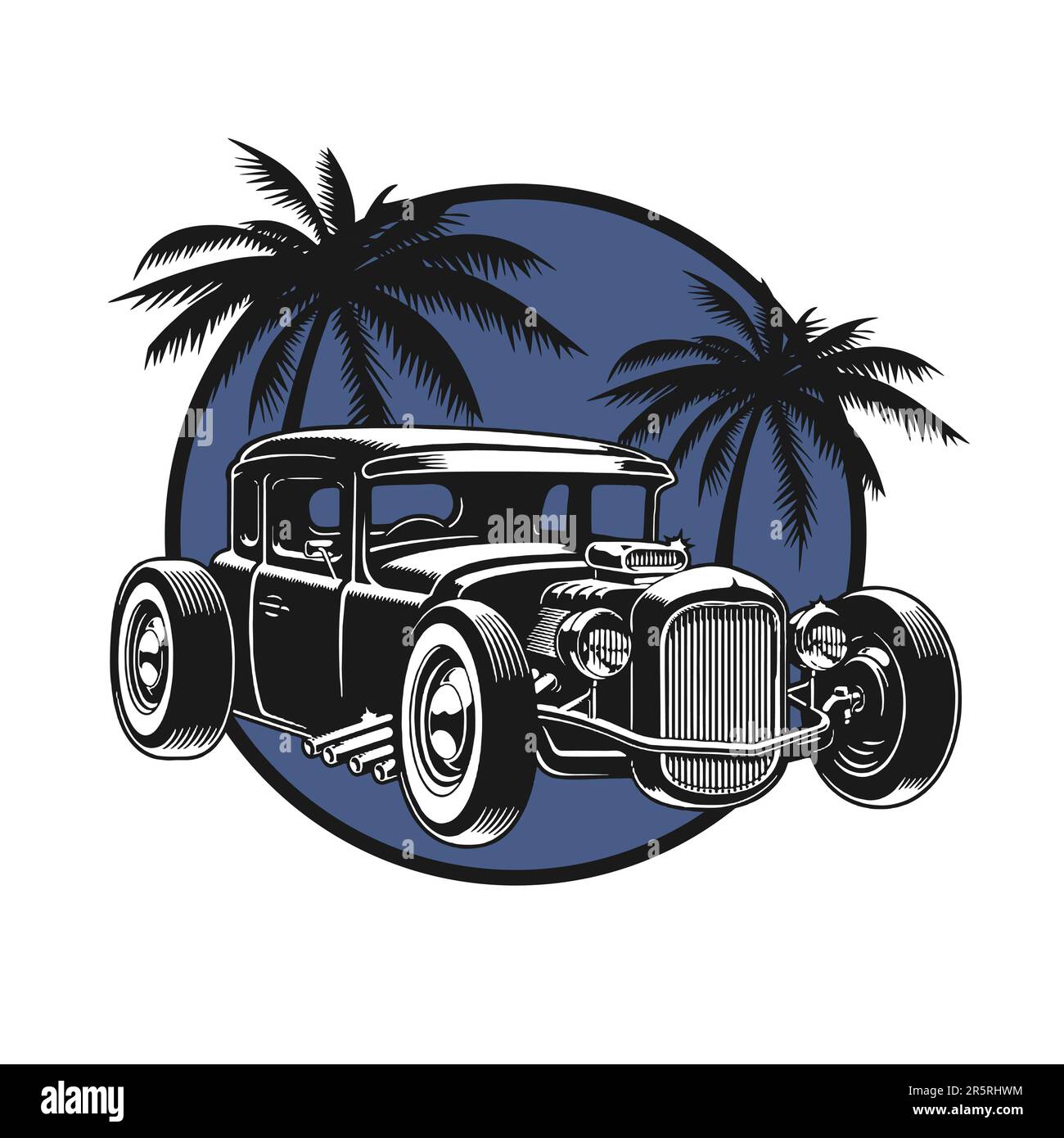 Custom hot rod automobile Stock Vector Images - Alamy