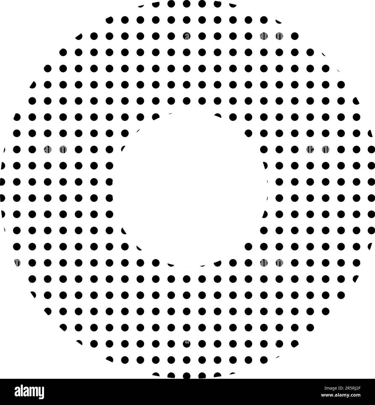 Trendy vector minimalist geometric basic dots donut element. Shape ...