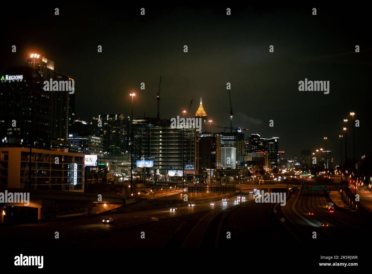 Atlanta at night! Stock Photo - Alamy