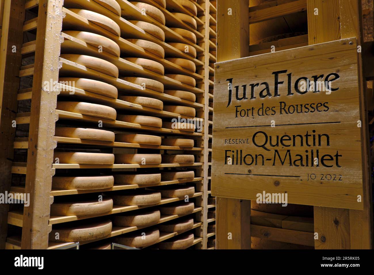 France, Jura, Les Rousses, fort des Rousses, cheese factory Juraflore ...