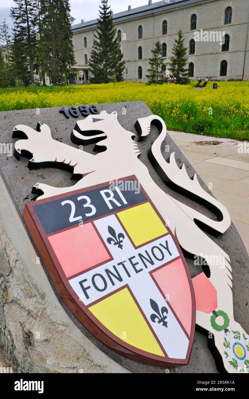 France, Jura, Les Rousses, fort des Rousses dated 19th century ...